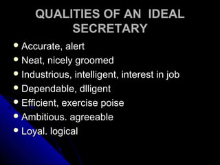 Secretaryship | PPT