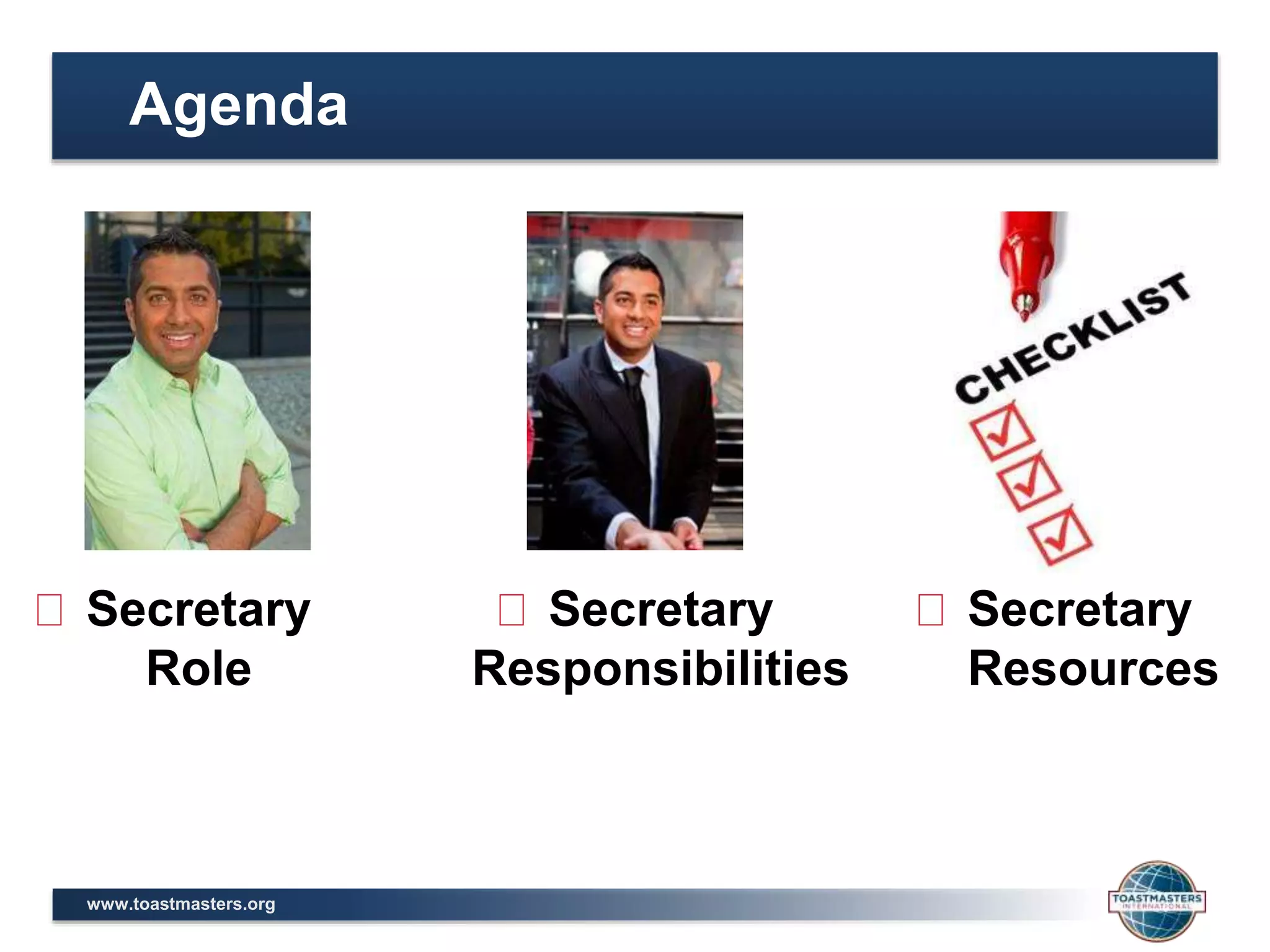Secretary slides | PPTX