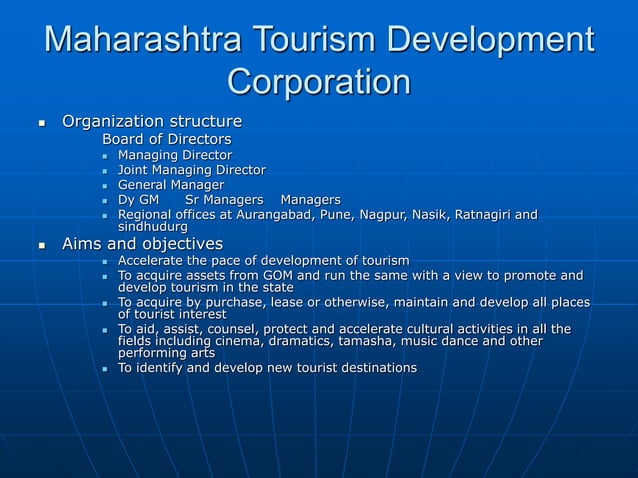 Maharashtra Tourism Development | PPT