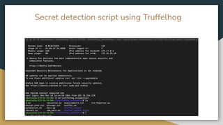 Secret detection SecureCodeTrack For automated Secret Detection | PDF ...