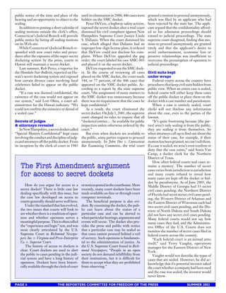 Secret Dockets | PDF | Law