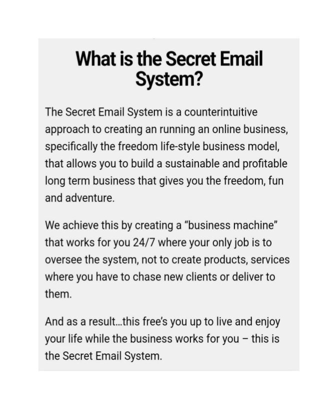 Secret Email System | PDF