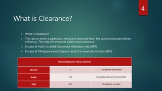 Secretion of inulin physiology classic paper presentation | PPT