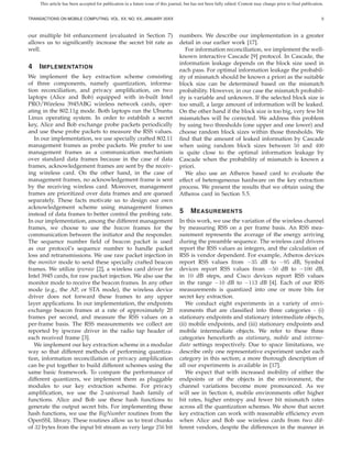 Secret key extraction from wireless signal strength in real ...
