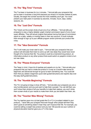 Secret Marketing Formula | PDF