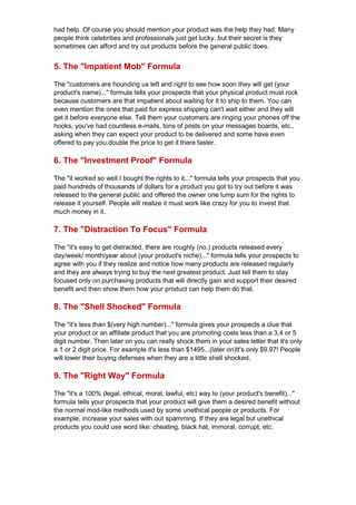 Secret marketingformula | PDF