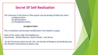 Secret of Self Relialization_Kshemaraja.pptx