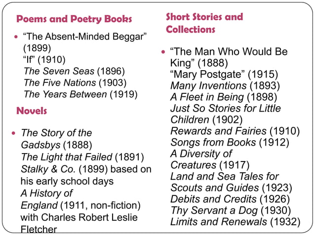 Secret of the machines by rudyard kipling | PPTX