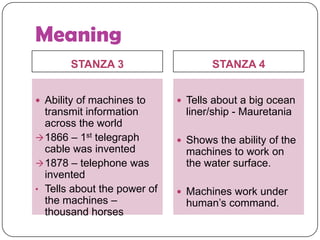 Secret of the machines by rudyard kipling | PPTX
