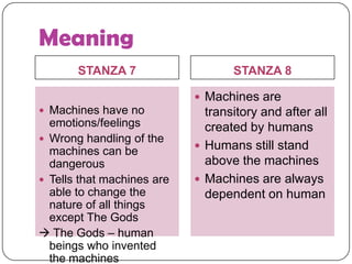 Secret of the machines by rudyard kipling | PPTX