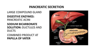 Secretory functions of alimentary tract | PPTX