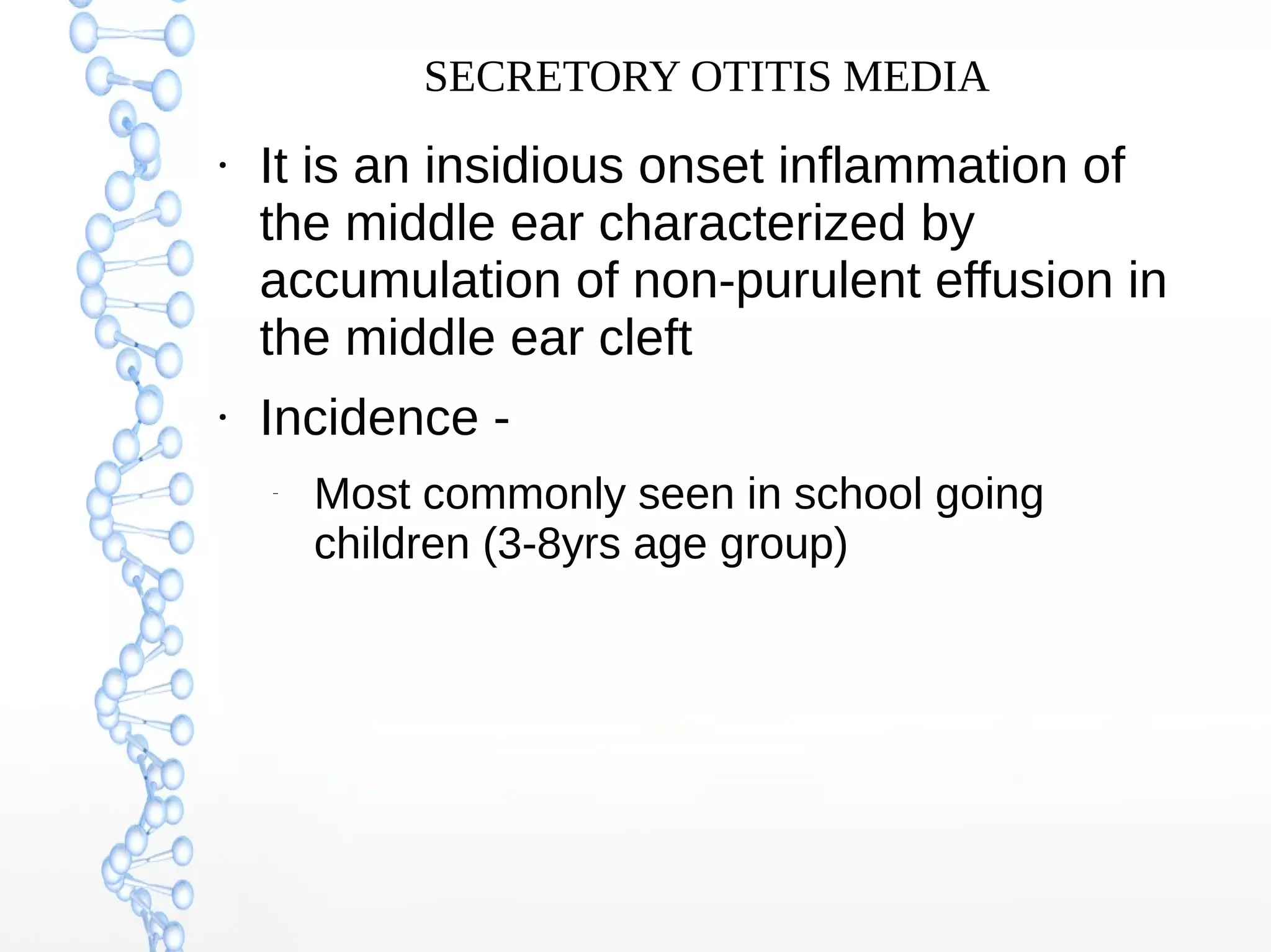 Secretory otitis media | ODP