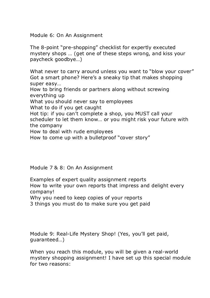 Secrets of Mystery Shopping Review. Does Secrets of Mystery Shopping ...