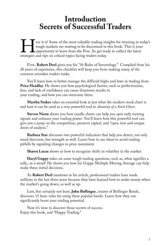 Secrets Of Successful Traders | PDF