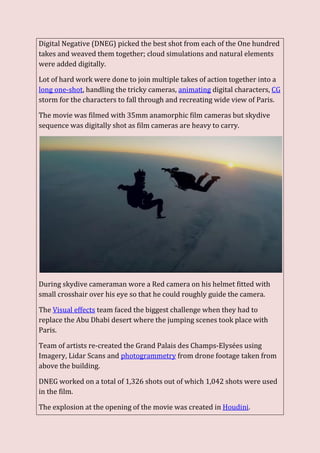 Secret Behind The Special Effects of Mission Impossible Fallout | PDF
