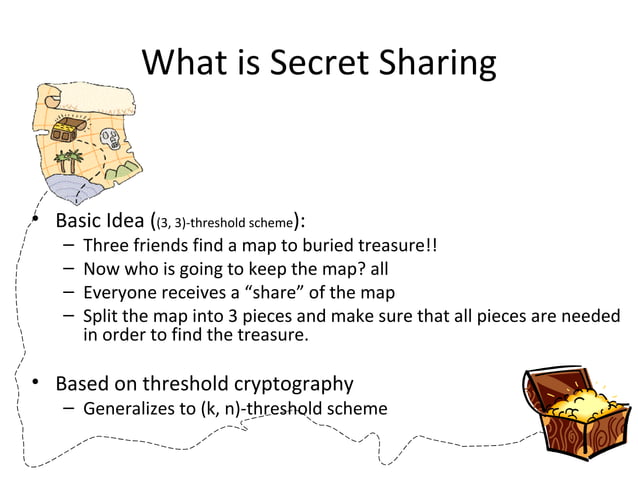 Secret sharing schemes | PPT