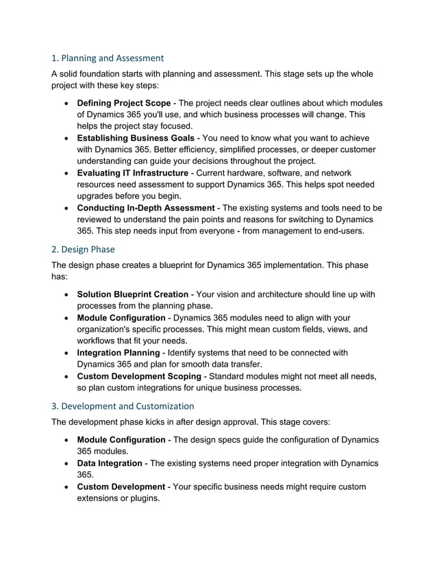 5 Critical Steps for Dynamics 365 Success | PDF
