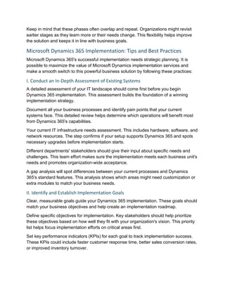 5 Critical Steps for Dynamics 365 Success | PDF