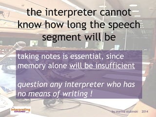 Secrets of Interpreters' Notes | PPT
