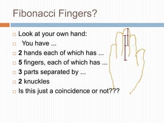 Secrets of fibonnaci numbers | PPTX