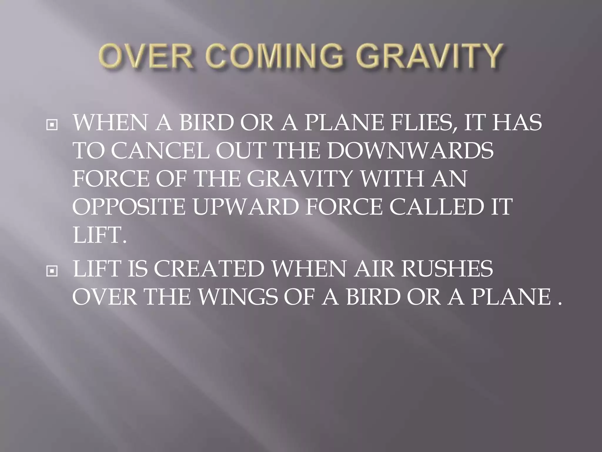 Secrets of flight | PPTX