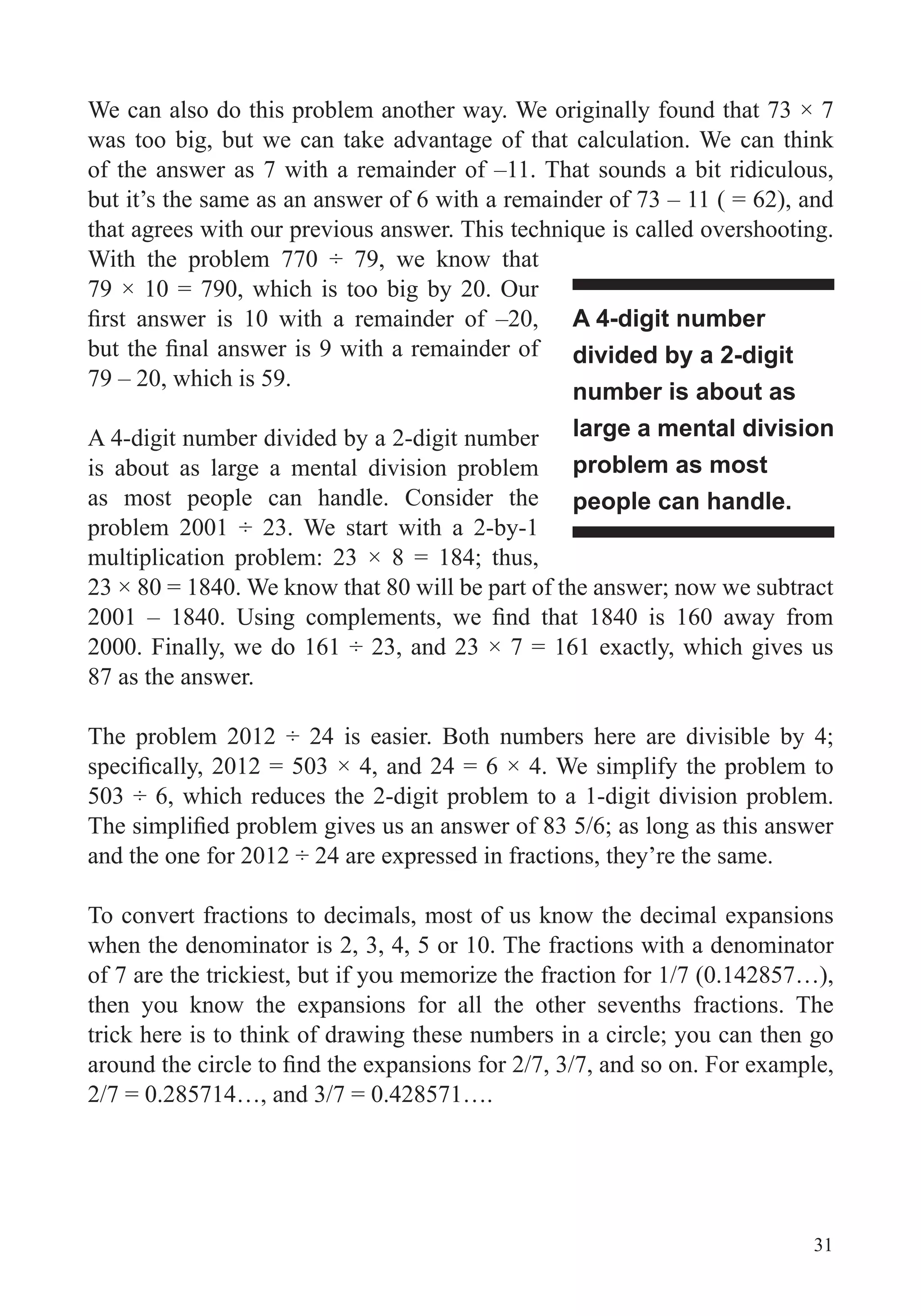 Secrets of mental math | PDF