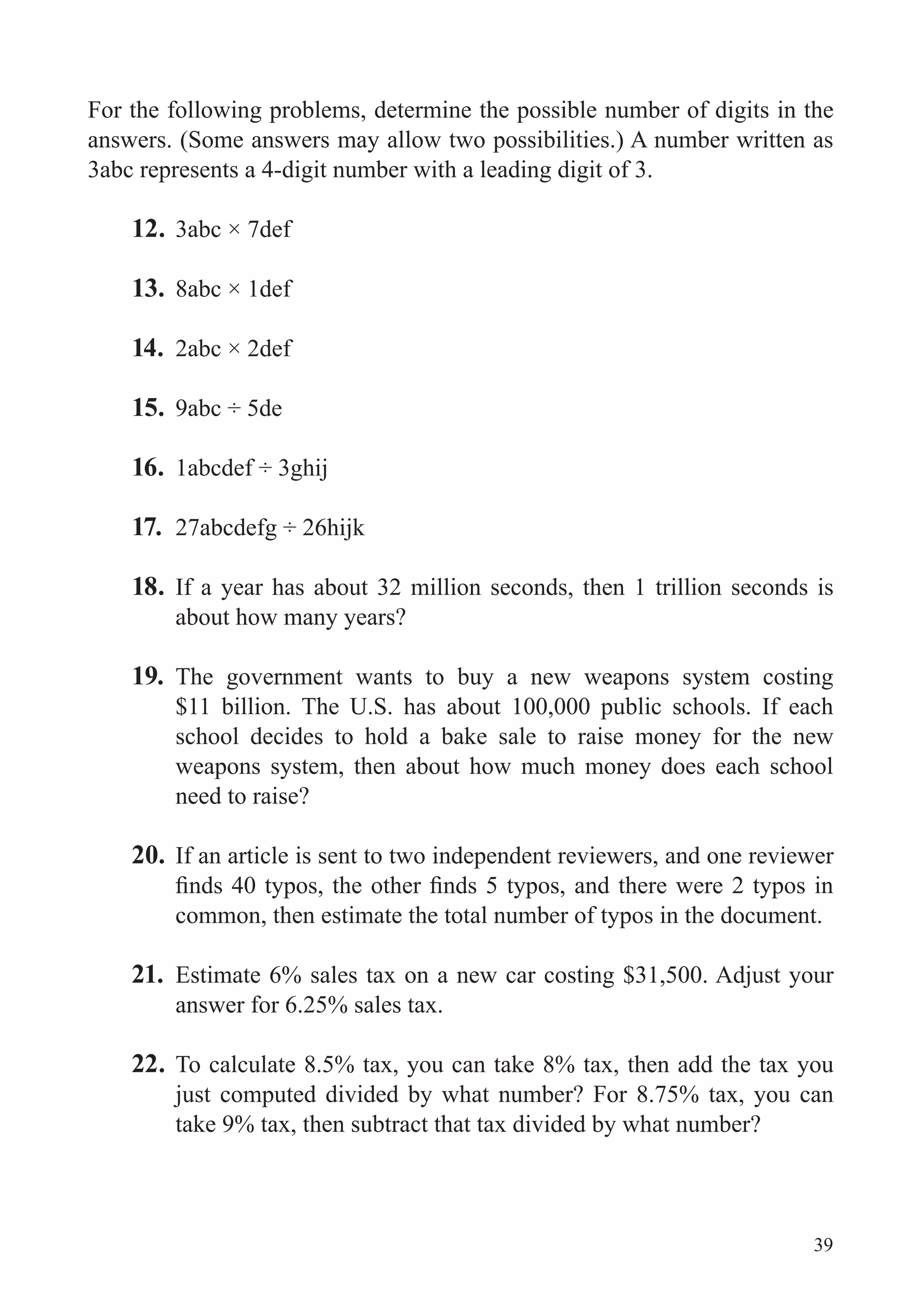 Secrets of mental math | PDF
