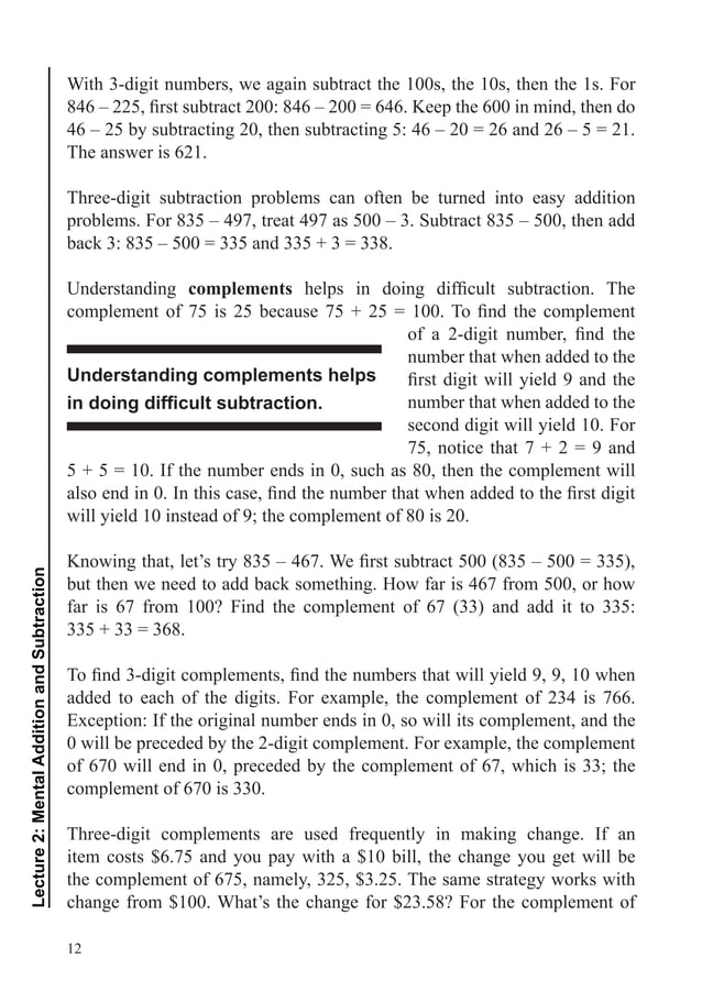 Secrets of mental math | PDF