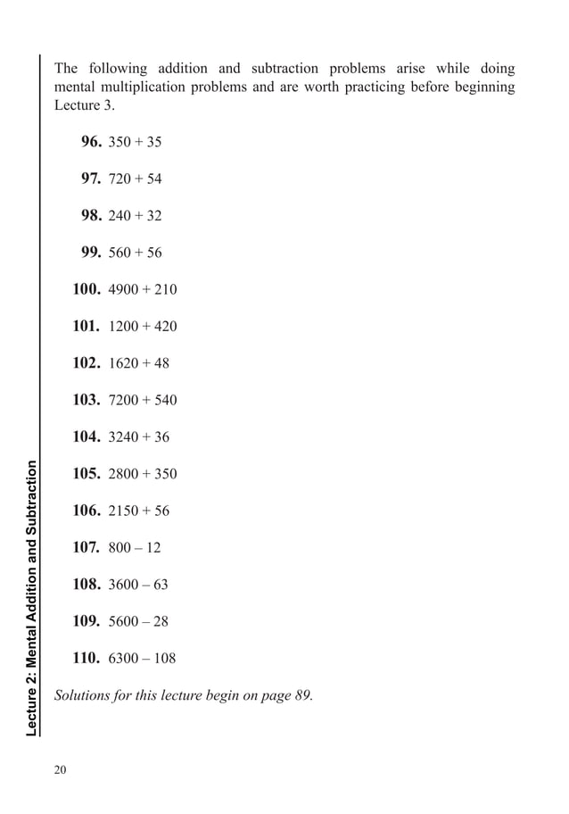 Secrets of mental math | PDF