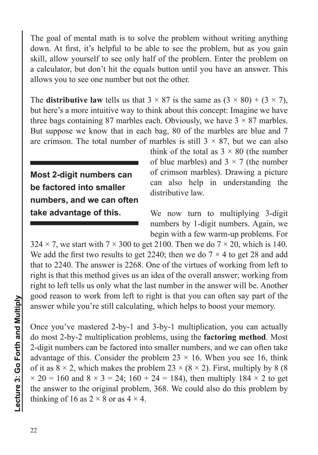 Secrets of mental math | PDF