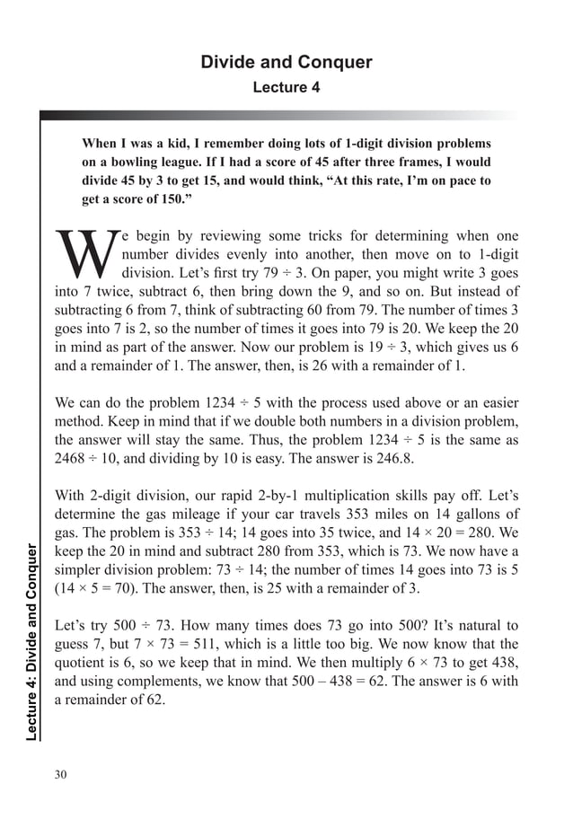 Secrets of mental math | PDF