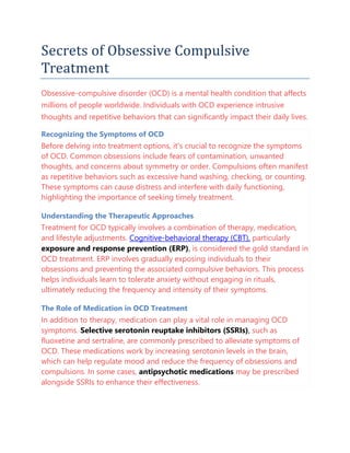 Secrets of Obsessive Compulsive Treatment.docx