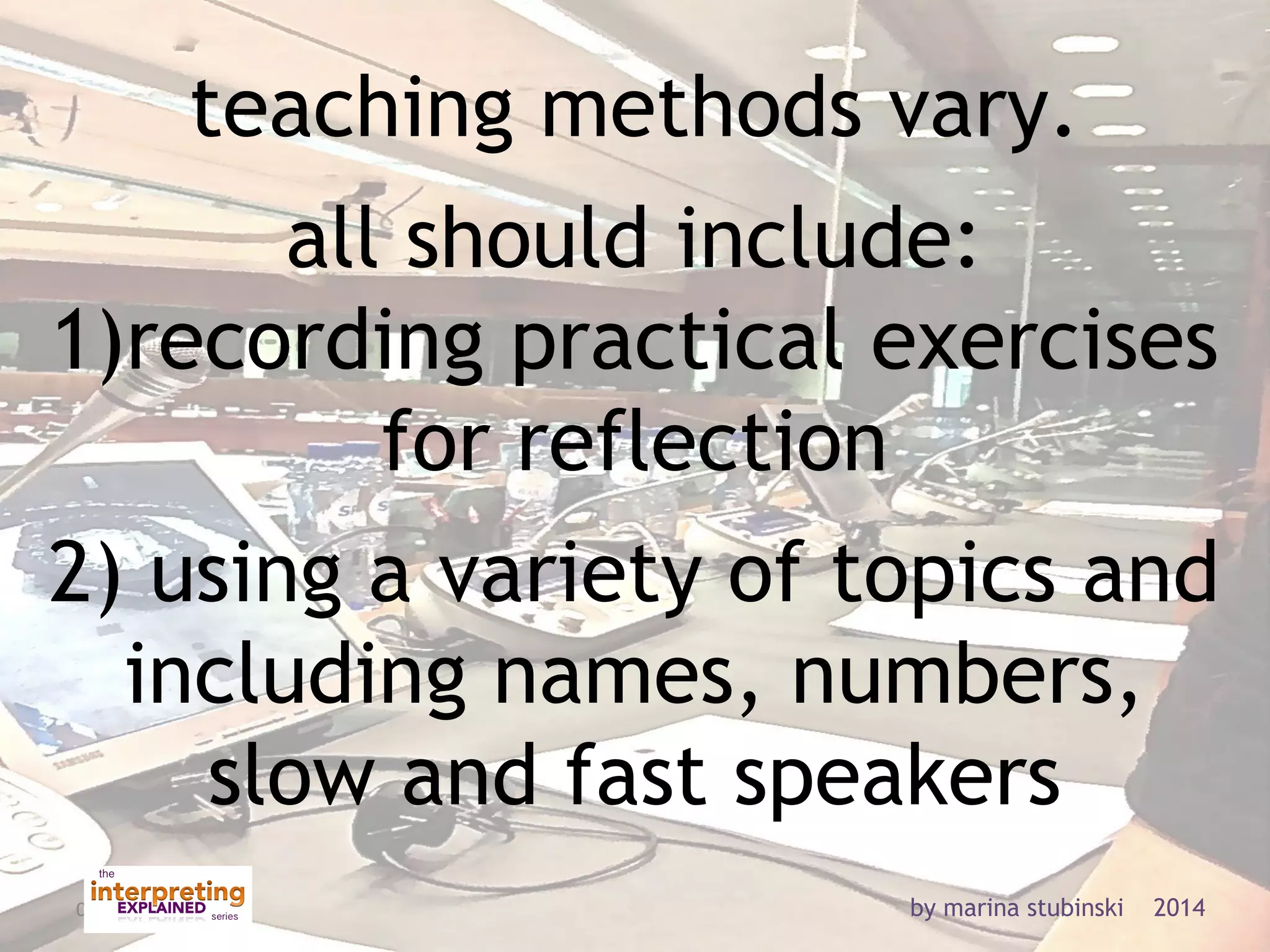 Secrets of simultaneous interpreting split attention | PPT