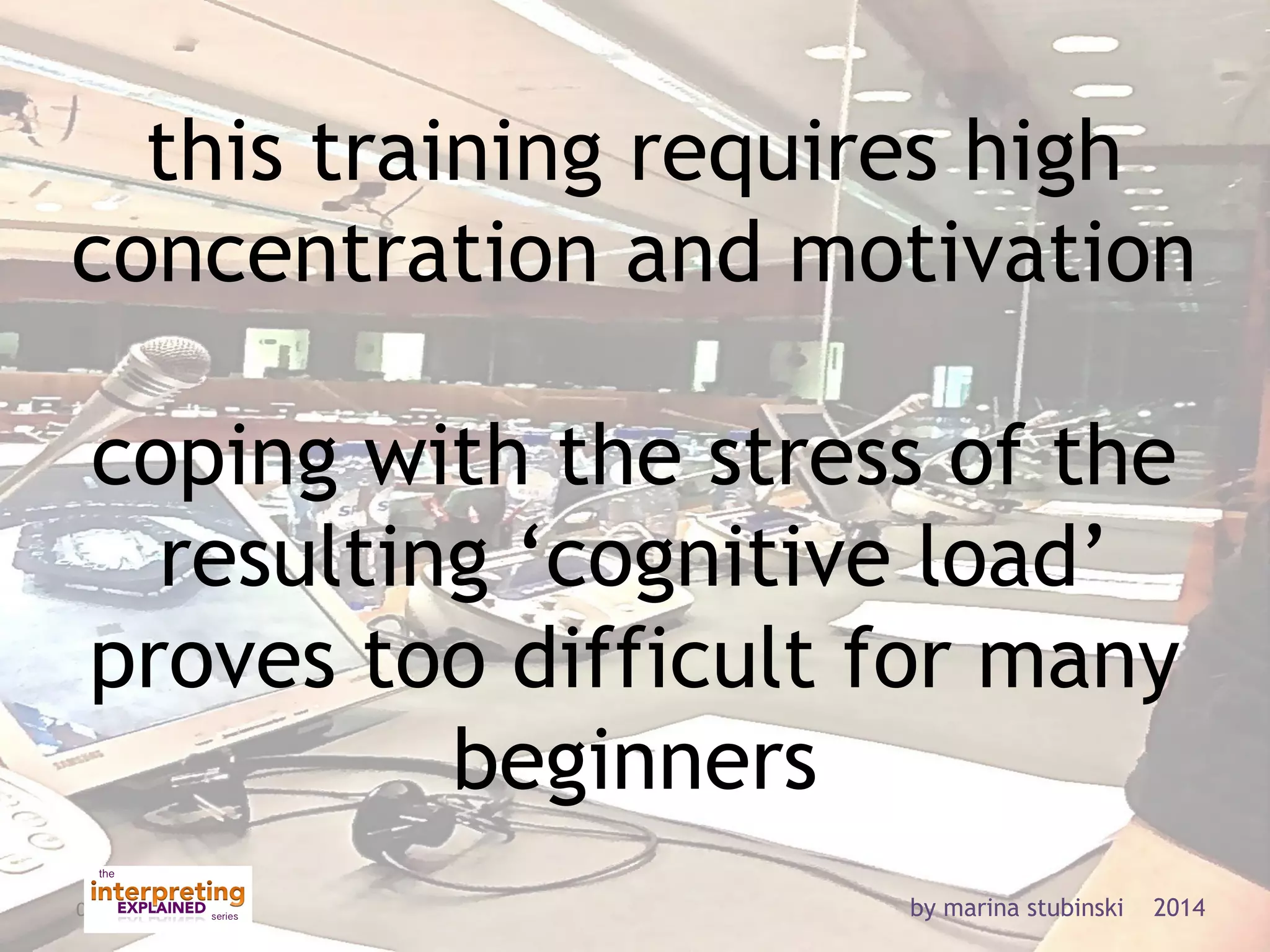 Secrets of simultaneous interpreting split attention | PPT