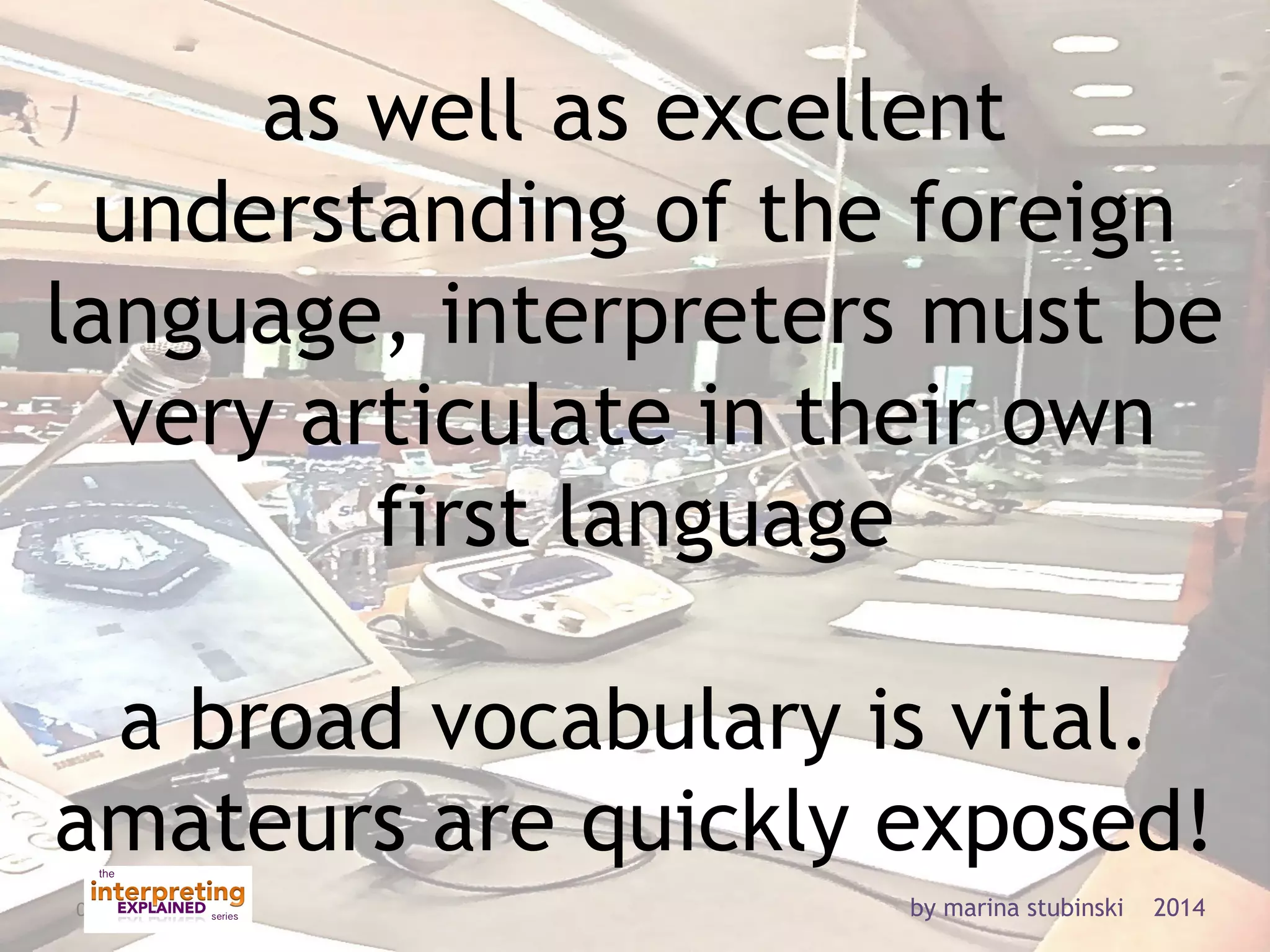 Secrets of simultaneous interpreting split attention | PPT