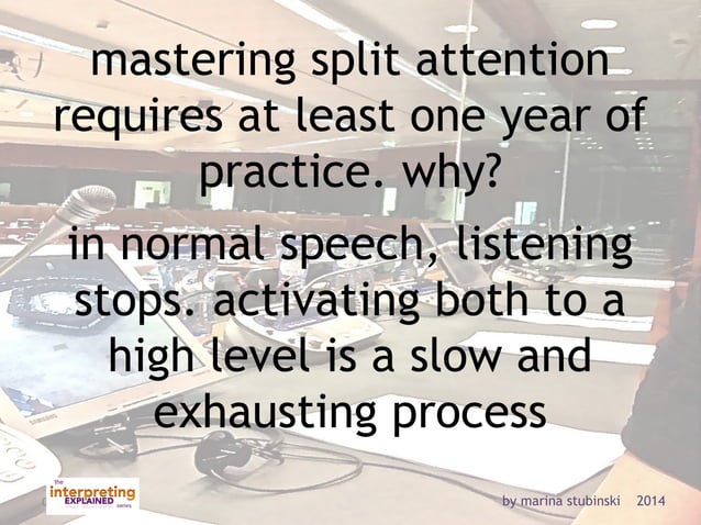 Secrets of simultaneous interpreting split attention | PPT