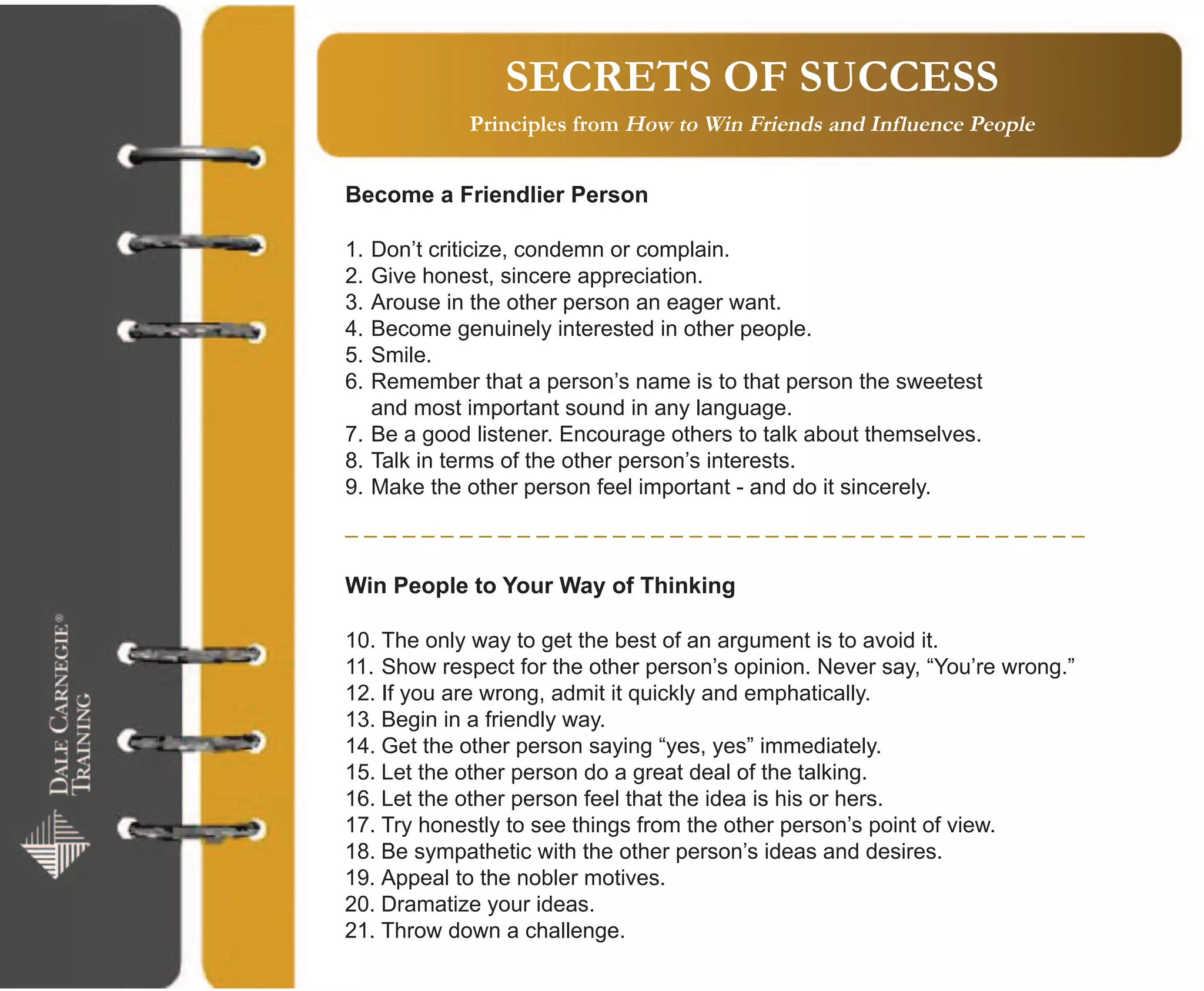 Secrets of success | PPT