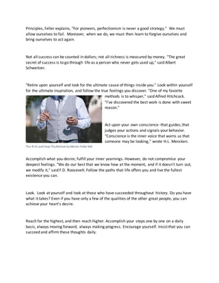 Secrets of the truly rich and how they believe by melvin feller ma | DOCX