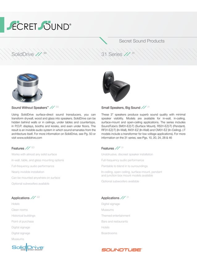 Secret sound brochure | PDF