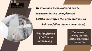 Secrets To Finding The Perfect Bathroom Remodel Contractor | PPTX | Resume Writing and Advice ...