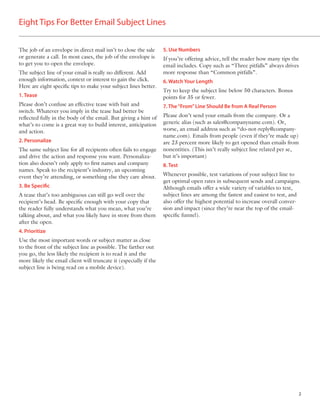 Secrets to Successful Email Marketing | PDF