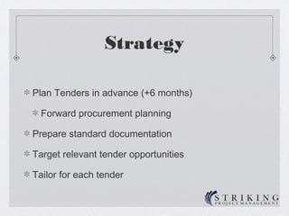 Secrets to wining tenders | PPT