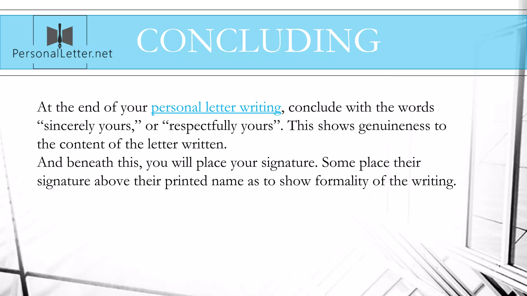 Secrets to Writing a Great Personal Letter | PPT