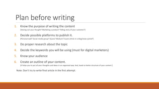 Secrets to writing better content | PDF