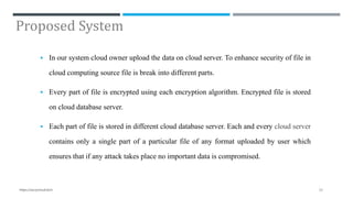 SECRY - Secure file storage on cloud using hybrid cryptography | PPTX