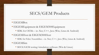 Secsgem for legacy semiconductor equipment | PDF