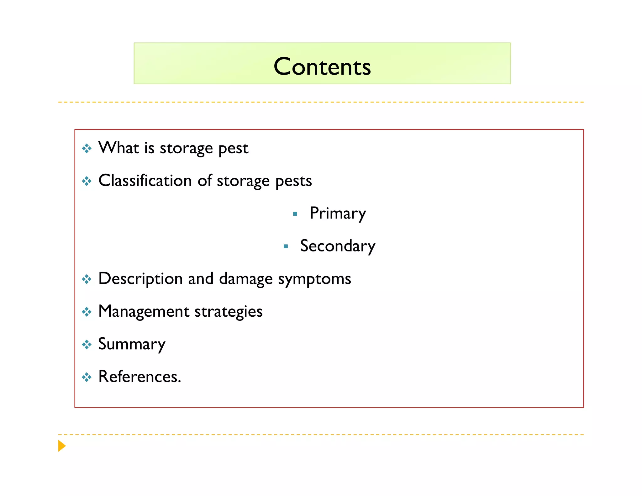 Storage Grain Pests : Secondary storage Pests | PDF