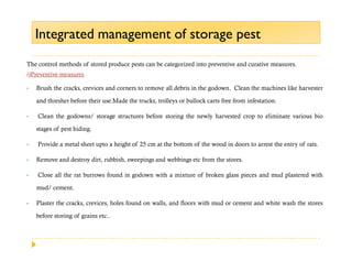 Storage Grain Pests : Secondary storage Pests | PDF