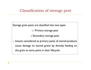Storage Grain Pests : Secondary storage Pests | PDF