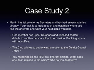 Training for Club Secretaries | PPTX